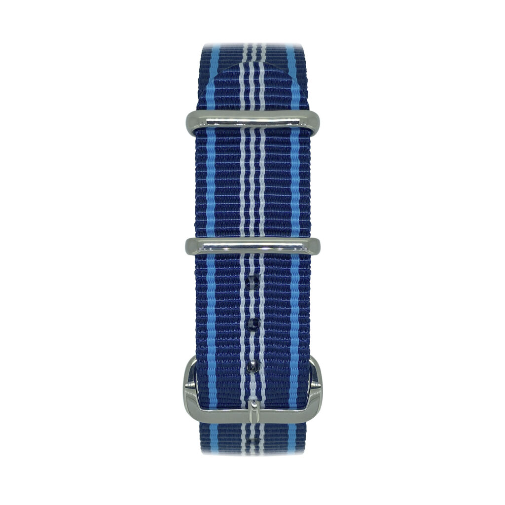 Adina Watch Nato Strap to suit Models NK60 (Blue and White)