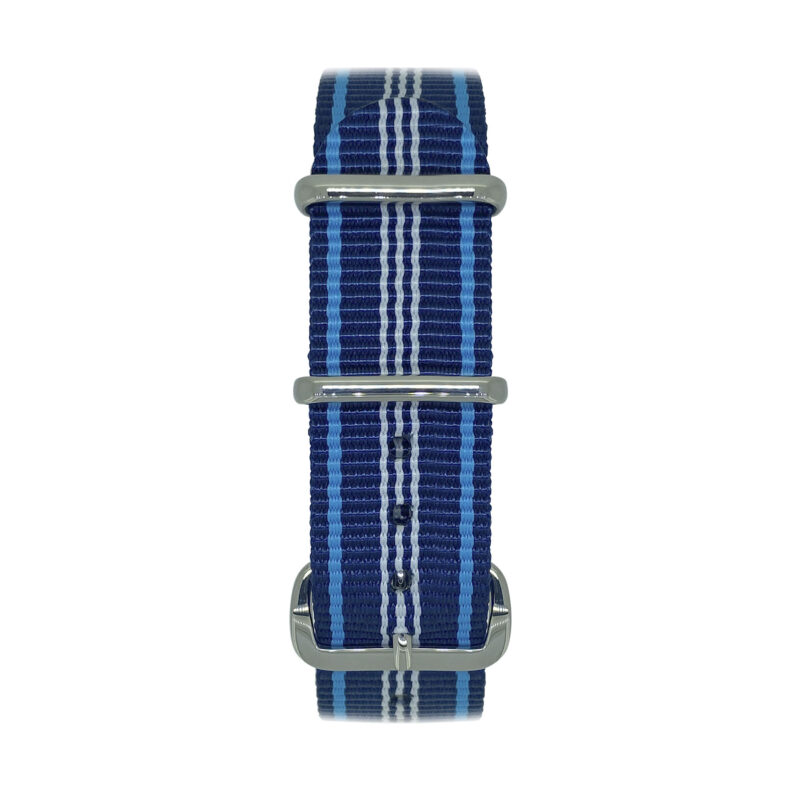 Adina Watch Nato Strap to suit Models NK60 (Blue and White)