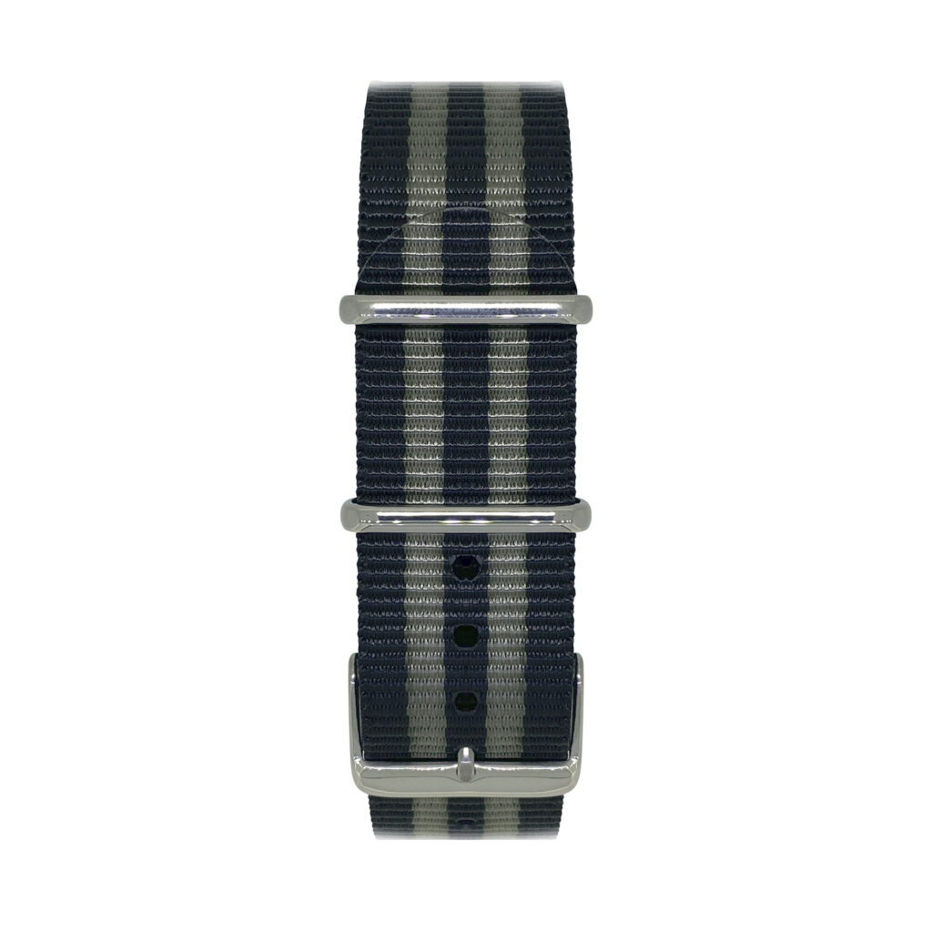 Adina Watch Nato Strap to suit Models NK60 (Navy Blue Grey)